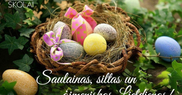 Saulainas, siltas un ģimeniskas Lieldienas!